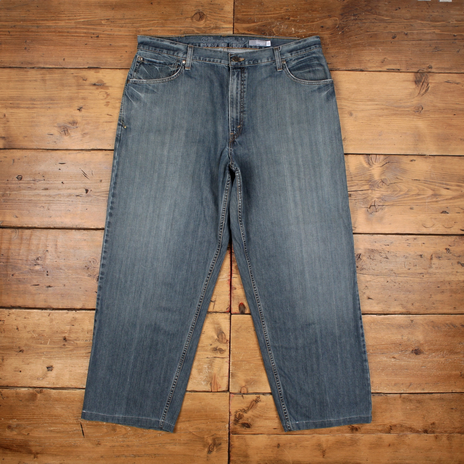 Vintage Levis Silver Tab Jeans 38 x 30 Baggy Stonewas… - Gem