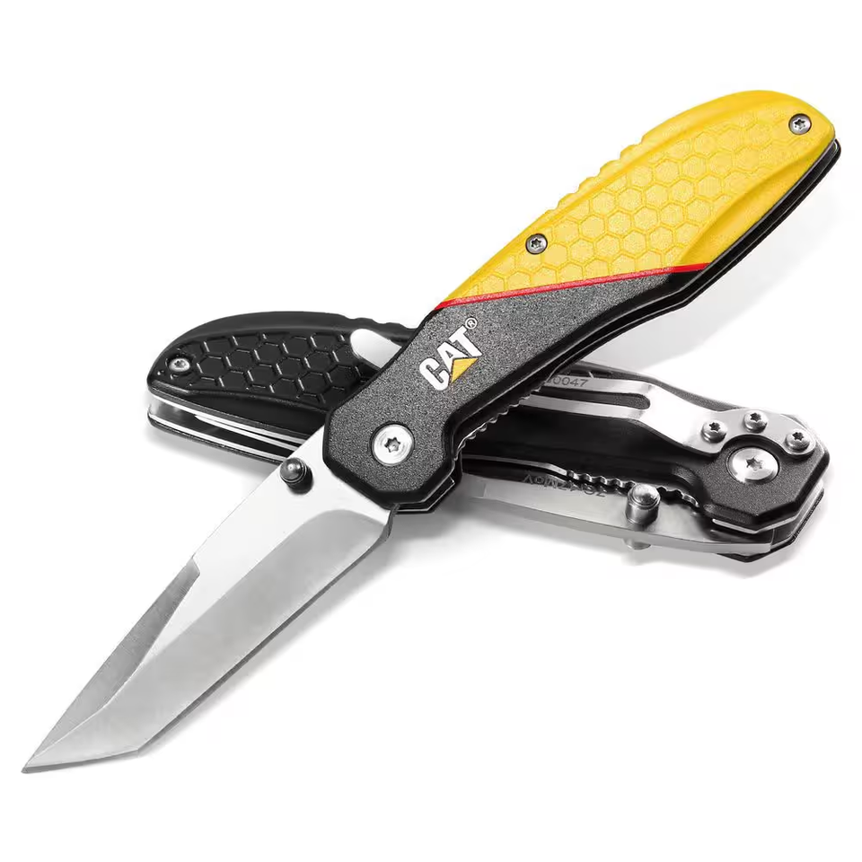 3 In. Stainless Steel Straight Edge Tanto Folding Knife | eBay