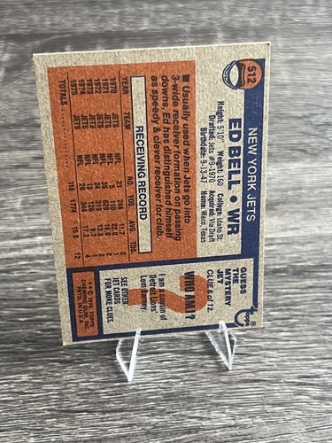 1976 Topps #512 Ed Bell New York Jets Football Card | eBay