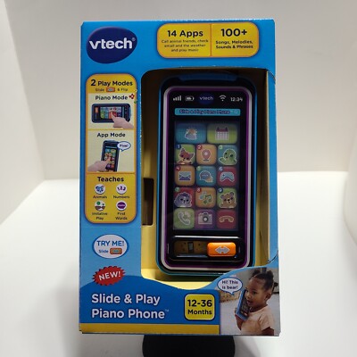 Vtech Slide & Play Piano Phone with 14 Apps and 100+ Sounds. | eBay