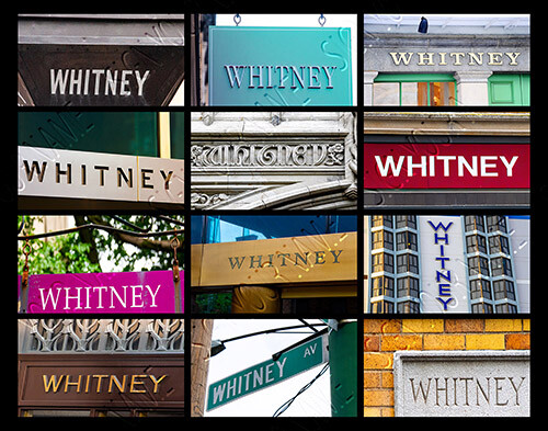 WHITNEY Name Poster featuring photos of actual signs | eBay