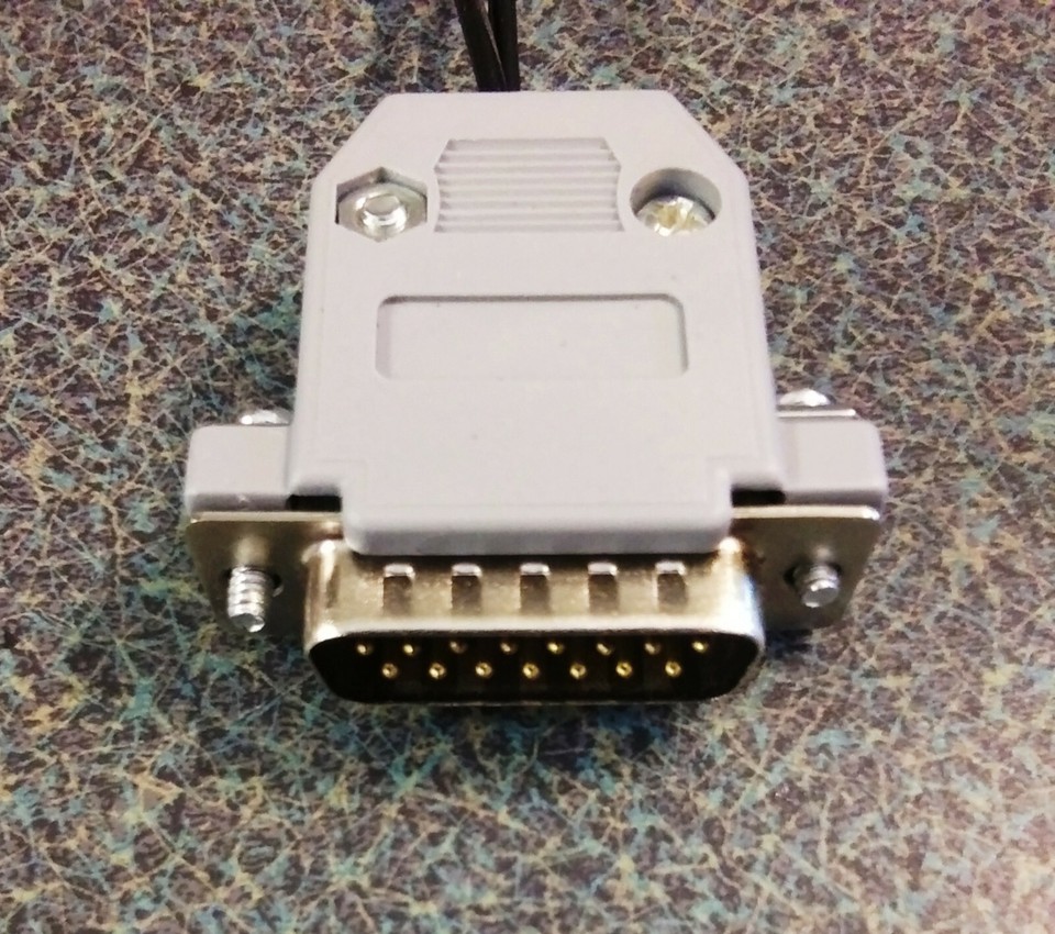 Apple II IIc adapter cable Audio Video LCD RGB out connector modern ...