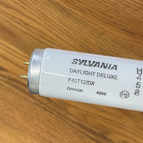 Sylvania F40T12/DX 40W T12 6500K Daylight Linear Fluorescent Tube F40DX ...