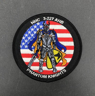 US Army HHC 3-227 AHB 1 CAV Phantom Knights Military Patch OIF OEF | eBay