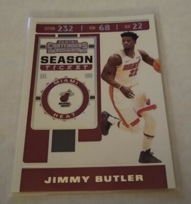 JIMMY BUTLER MIAMI HEAT 2019-20 PANINI CONTENDERS CARD NUMBER 44 ! | eBay