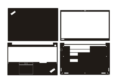 Carbon fiber Laptop Sticker Skin Cover for Lenovo Thinkpad E15 Gen1 15. ...