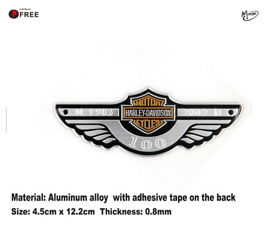 USA American Badge Motor Sticker 100th anniversary Metal Emblem Best ...