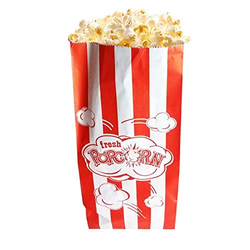 Movie Party Supplies - 150 Pc Bulk Set - 100 Popcorn Bags & 50 Paper ...