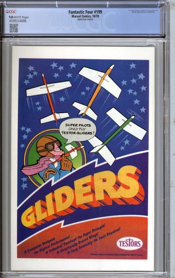 Fantastic Four #199 CGC 9.8 1978 Vintage Comic Book Marvel Doctor DOOM ...