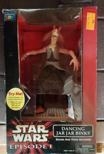 Star Wars 1999 Episode 1 Dancing Jar Jar Binks Thinkway Sound n Voice ...