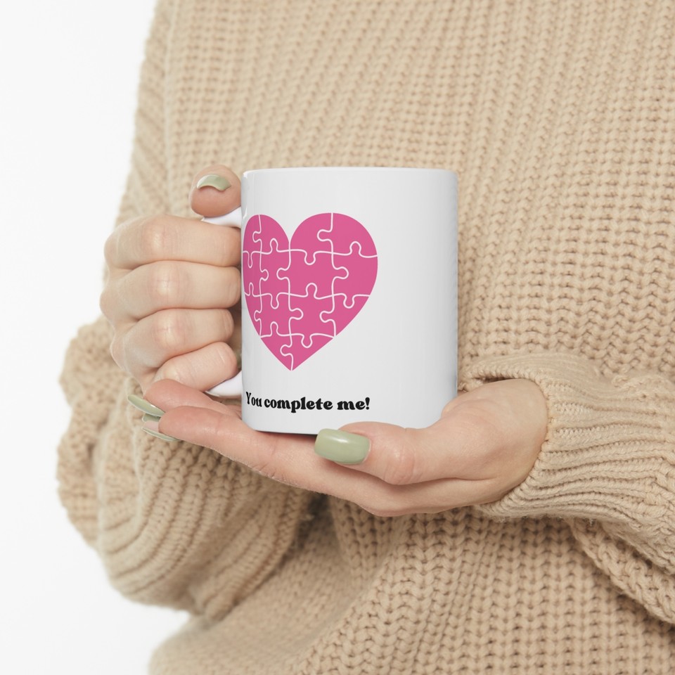 You Complete Me Ceramic Mug 11oz Valentine's Day Gift | eBay