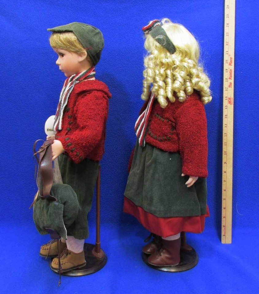 Delton Dolls Nicholas & Merry 22" Porcelain Numbered Certificate Boy ...