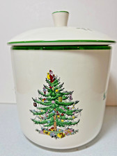 Spode Christmas Tree Green Trim Cookie Jar 8886535 for sale online | eBay