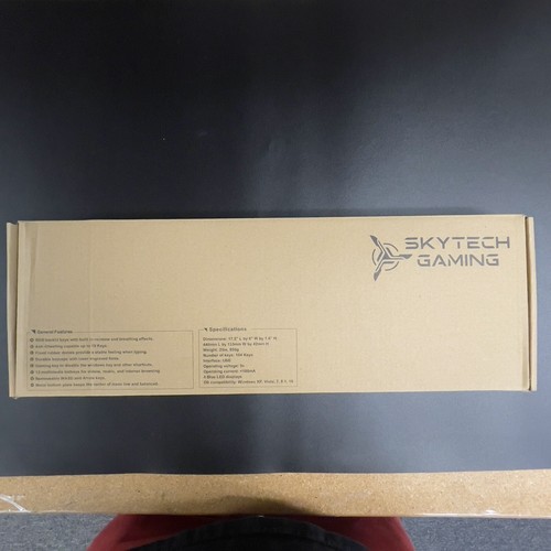 Skytech Gaming Keyboard K-1000 RGB Rainbow BackLit Full Size Keyboard ...