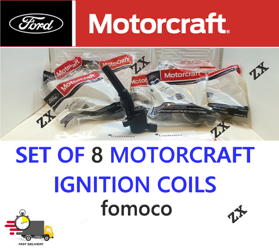 8PCS Motorcraft Ignition Coils For Ford F-150 F250 Mustang DG508, | eBay