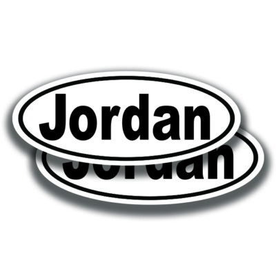JORDAN NAME DECALs 2 Stickers Bogo Car Truck Bumper Window | eBay