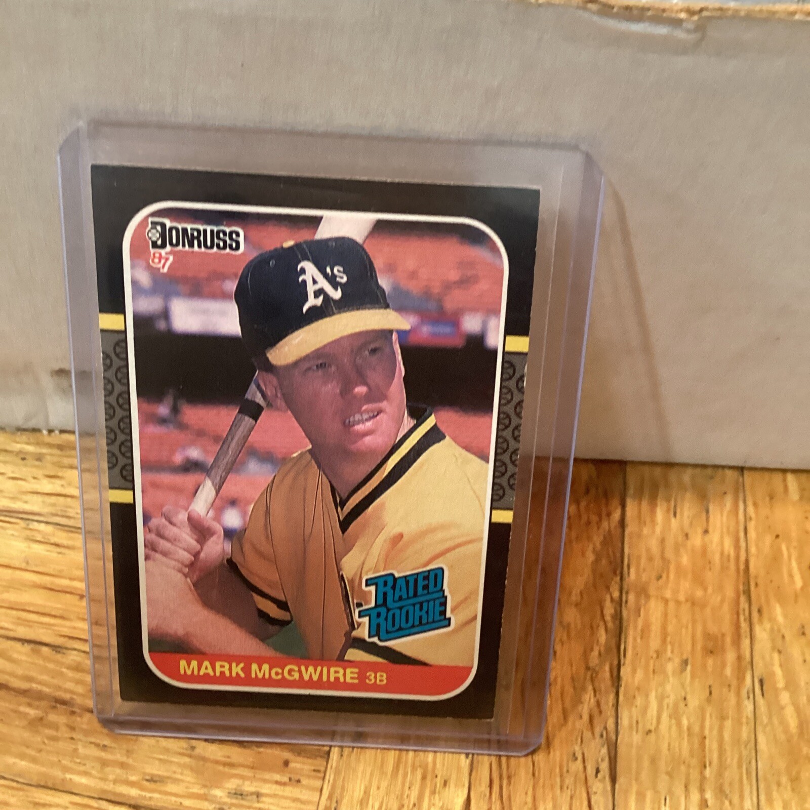 1987 Donruss Baseball Card #46 Rated Rookie MARK McGWIRE - HOF - A's | eBay