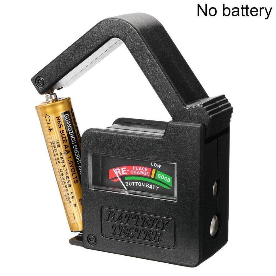 Universal AA/AAA/C/D/9V/1.5V Button -Cell Battery Checker Volt-Tester ...