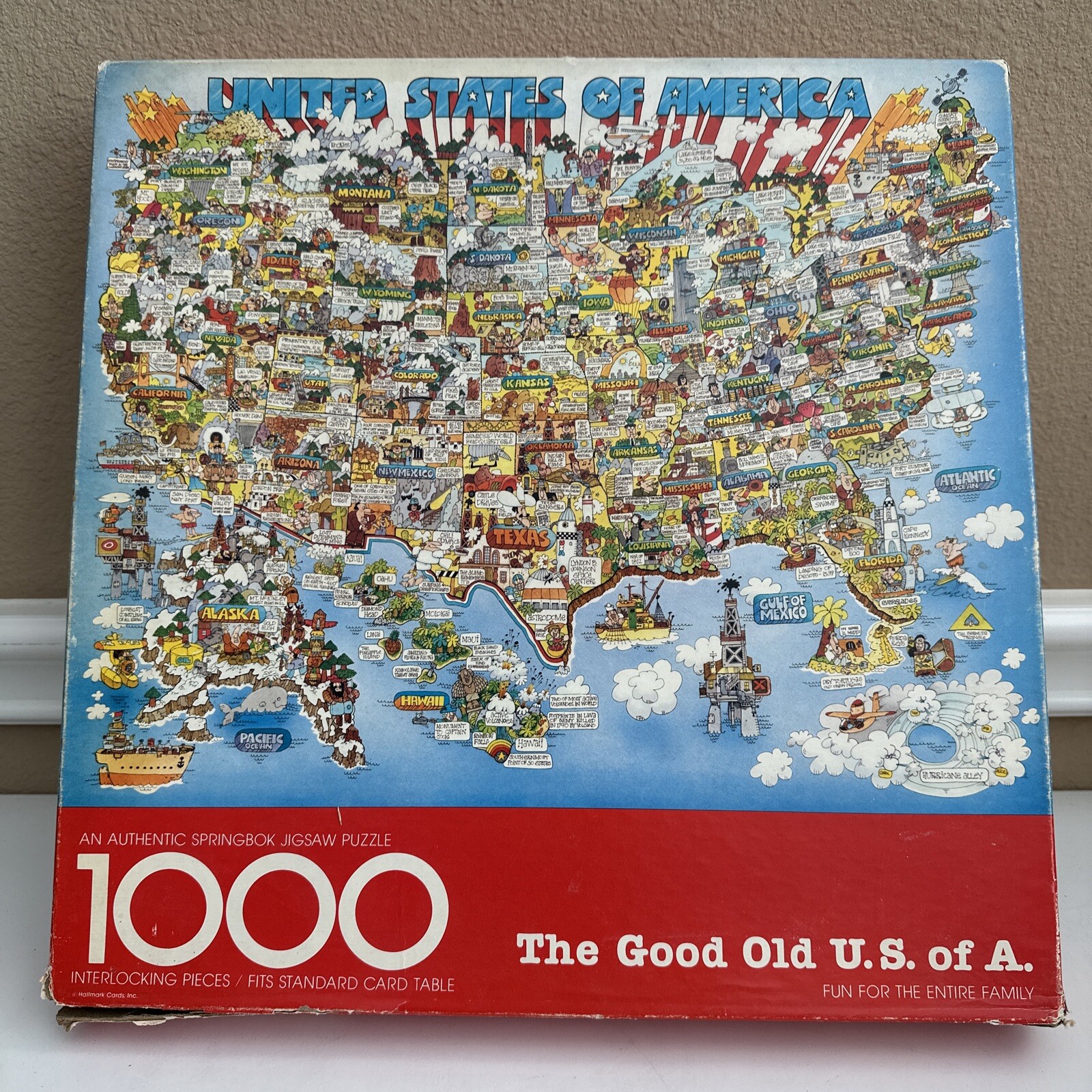 1000 PC Springbok Jigsaw Puzzle "the Good Old U S of A" Hallmark ...