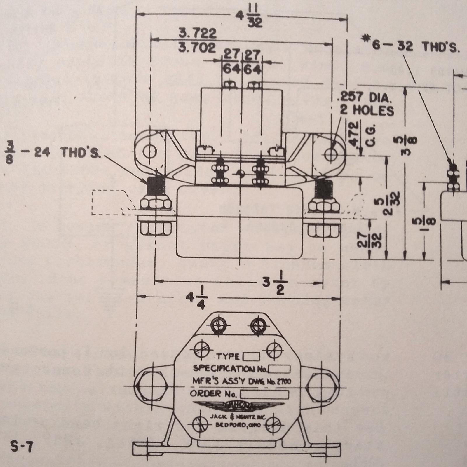 Jack & Heintz Starter JH3, JH5E, JH5EA, JH5F, JH5FA Install, Ops ...