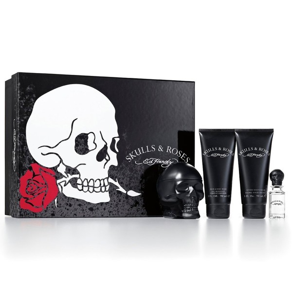 Ed Hardy Skulls & Roses 2.5 Oz 75 Ml Christian Audigier Men Cologne EDT ...