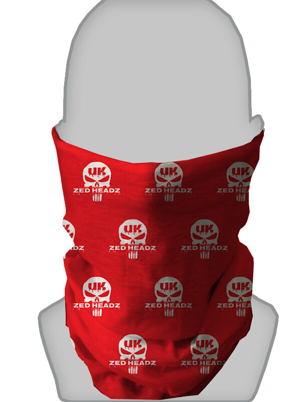 Zed Headz Red Design Biker Snood Neck Tube Neck Warmer Facemask | eBay