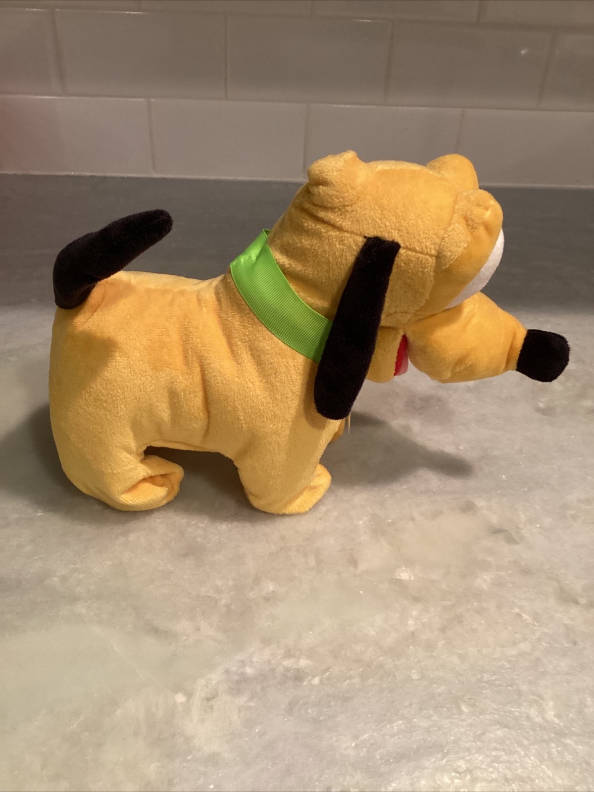 New Disney Baby Pluto Animated Walking Barking and Wags Tail Pet Plush ...