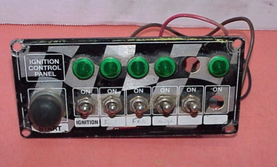QuickCar Ignition Control Panel with 5 Switches and Push Button Starter ...