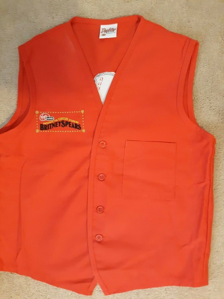 THE VERY RAREST Britney Spears Circus Tour MEDIUM Vest Limited ...