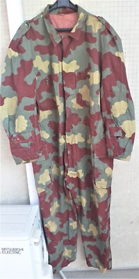 Italian M29 1950s camouflage suit same WW2 German Tanker camo suit sz ...