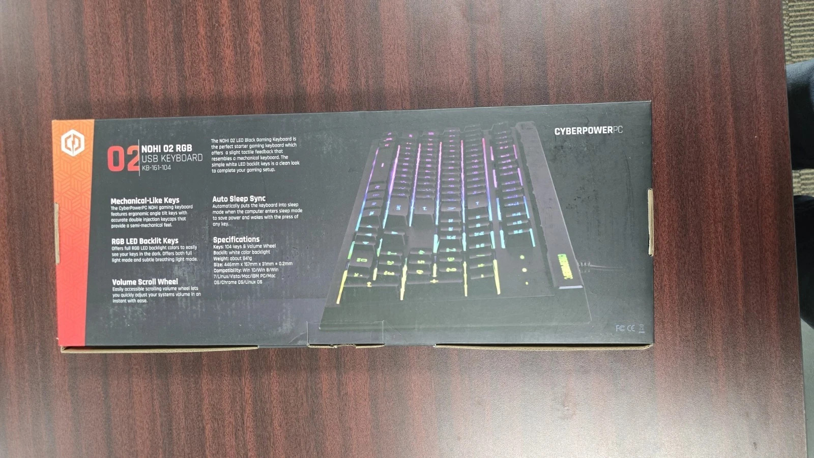 CyberPowerPC 01 Play Ready KB-161-104 USB Keyboard NOHI 02 RGB for sale ...