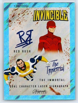 2025 Keepsake Invincible Red Rush The Immortal Laser Signagraph Blue ...