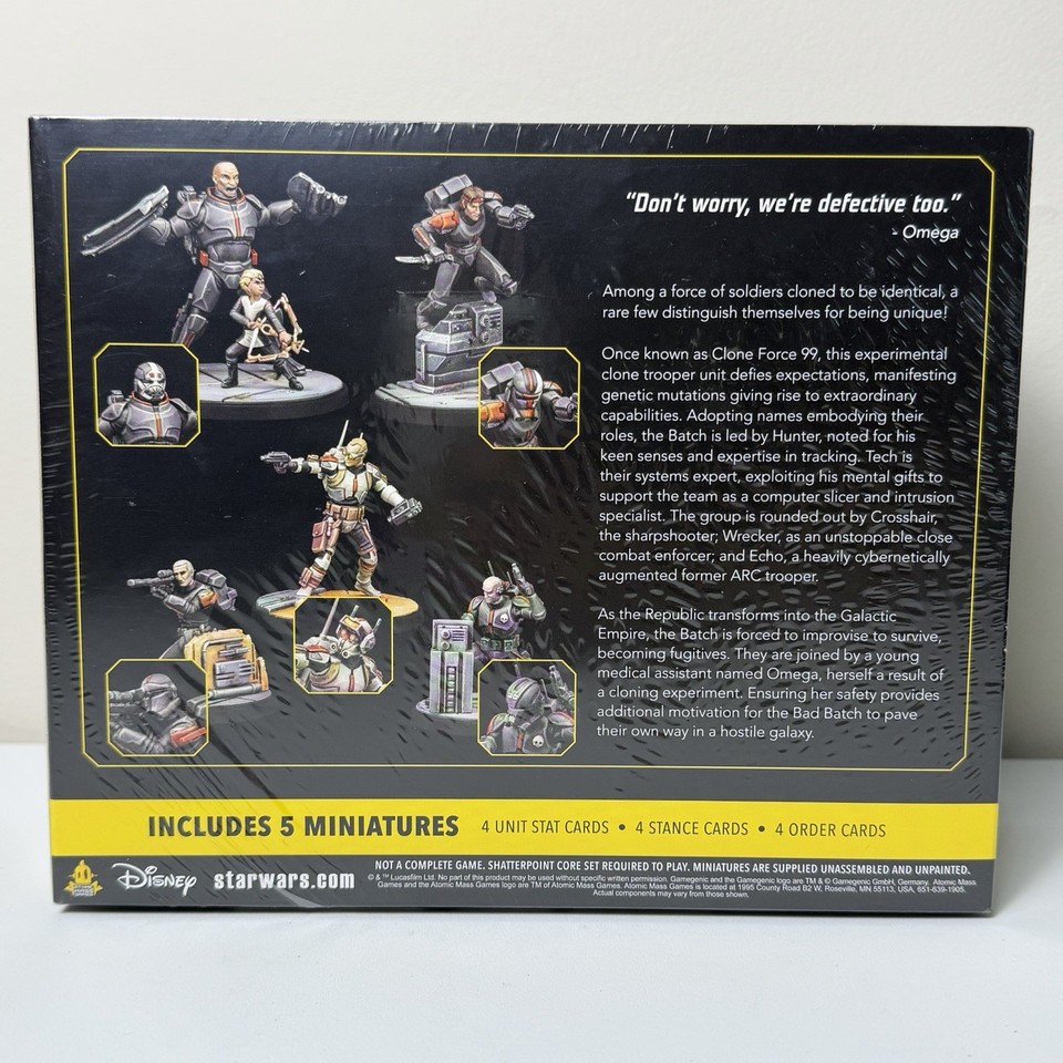 Clone Force 99 (The Bad Batch) Squad Pack Star Wars Shatterpoint New and Sealed | eBay