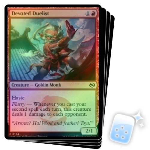 FOIL DEVOTED DUELIST X4 Tarkir: Dragonstorm TDM Magic MTG MINT CARD | eBay