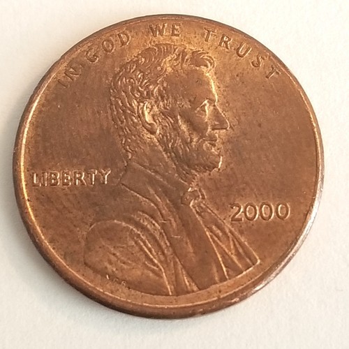 RARE 2000 Wide AM Penny Lincoln Memorial Cent Error In Good Condition ...