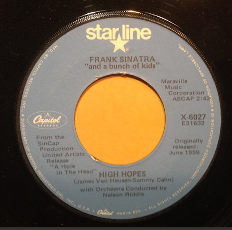 Frank Sinatra – High Hopes / All The Way 45 RPM RECORD | eBay