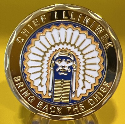 * Fighting Illini Chief Illiniwek University of Illinois Coin Bring ...