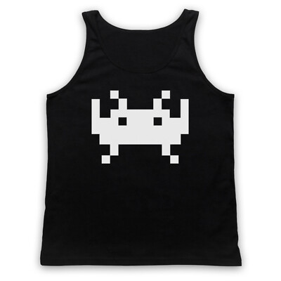 SPACE INVADERS UNOFFICIAL ALIEN 70s ARCADE VIDEO GAME ADULTS VEST TANK ...