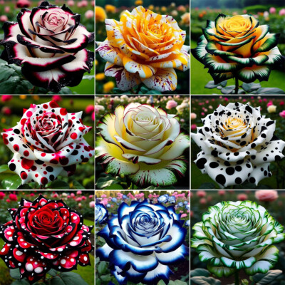 100Pcs Mixed Color Rose Seeds Rare Exotic Plant Garden Flower Seeds ...