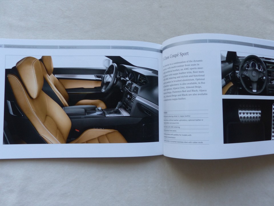 Mercedes-Benz E-Class Coupe E 250 CDI E 500 - US-Prospekt Brochure 05. ...