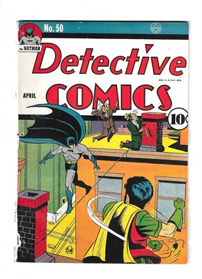 DETECTIVE COMICS # 50 Very Good Plus Q [1941] Lovely Clean Copy | eBay