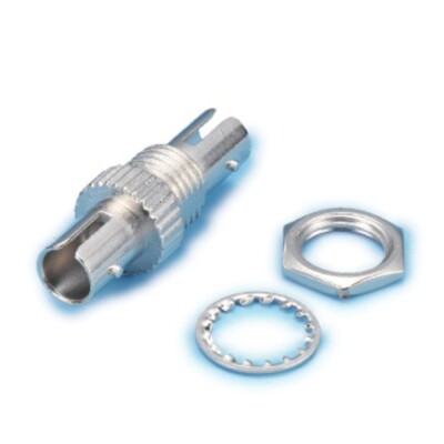 ST to ST Multimode Fiber Optic Adapter Coupler Thread Panel Mount ...