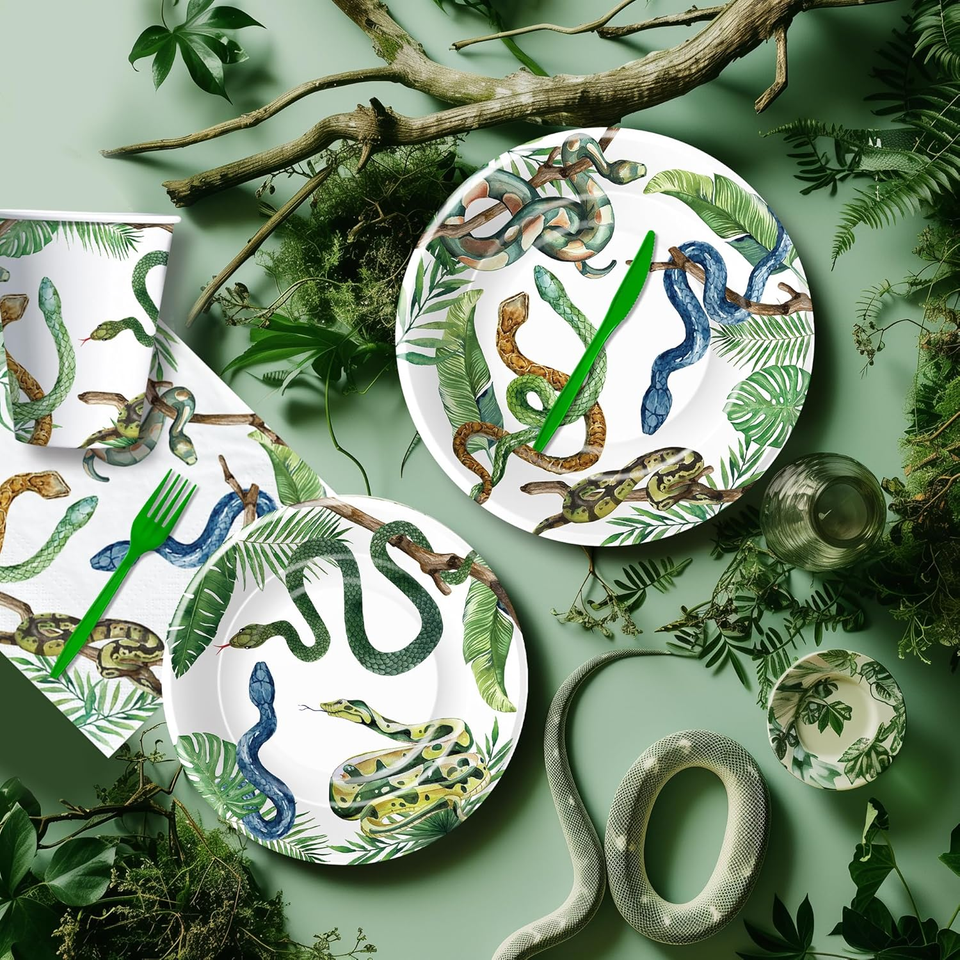 Snake Party Decorations - Reptile Theme Snake Birthday Party Supplies ...