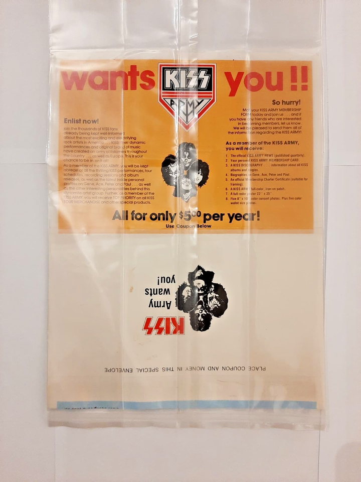 KISS Original 1977 Love Gun Era Water Transfer Tattoos + Merchandise ...
