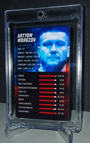 🔥ARTYOM MOROZOV🔥EAST vs WEST 16 GOLD INK Signed Card Armwrestling🔥ONE-TOUCH | eBay