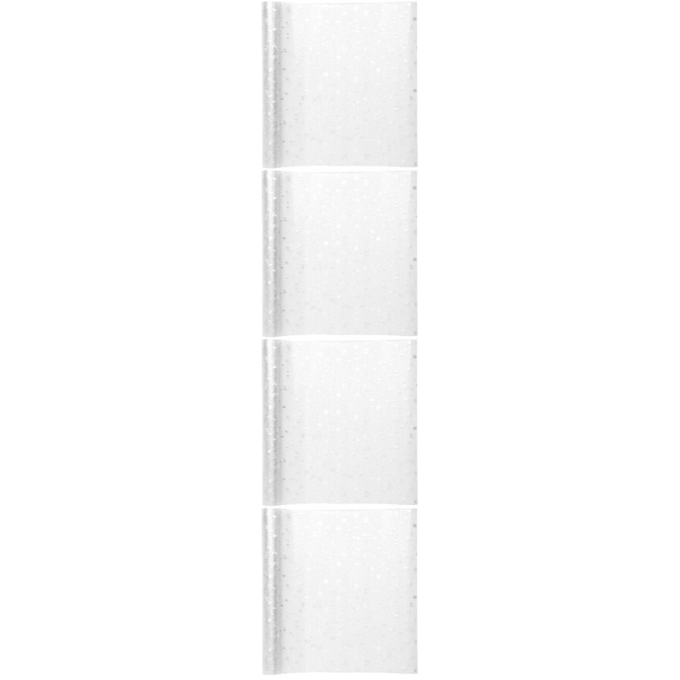 White PVC Static Cling Window Decal for Home Bathroom Privacy Window ...