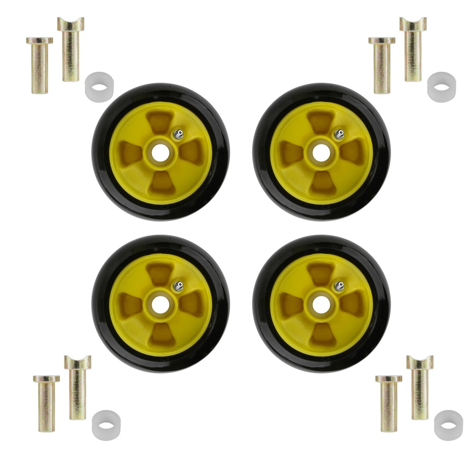 4 Deck Wheel Kit for John Deere GX325 GX335 GX345 GX355 w/ 48" 54" Deck ...