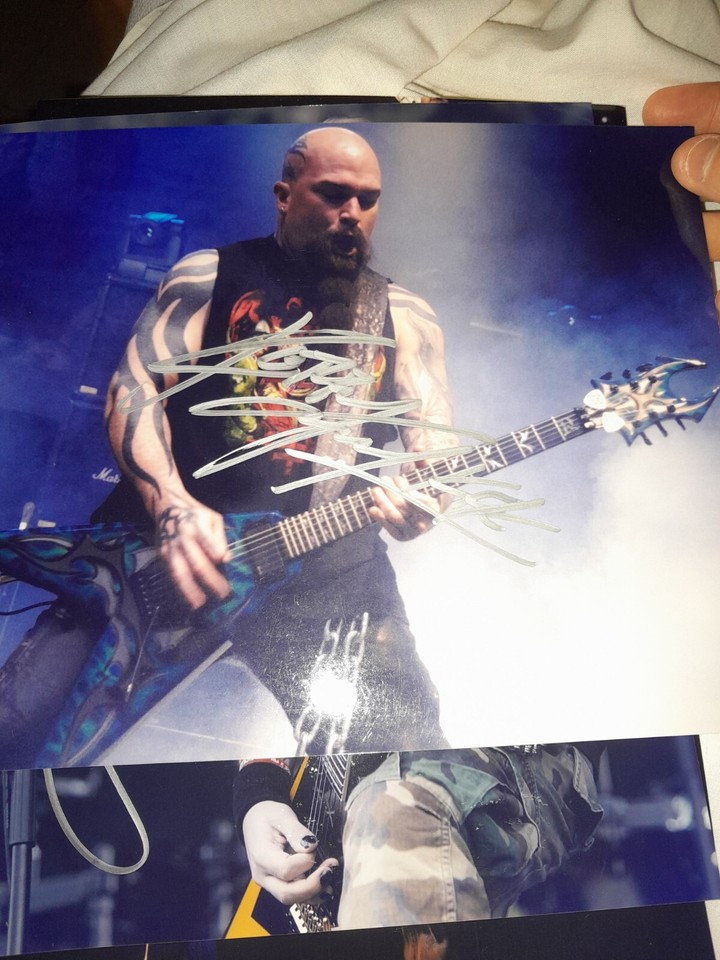 Slayer Kerry King Signed 8x10 Authentic Glossy WWE WWF Band | eBay