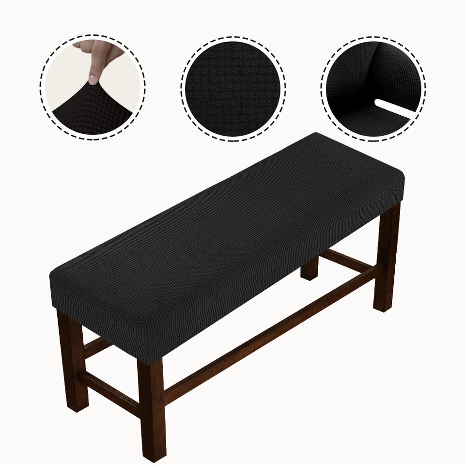 High Stretch Bench Covers Rectangle Bench Cushion Slipcovers Non Slip ...