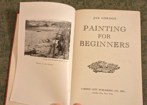 Painting for Beginners by Jan Gordon - rare hardcover book in good ...